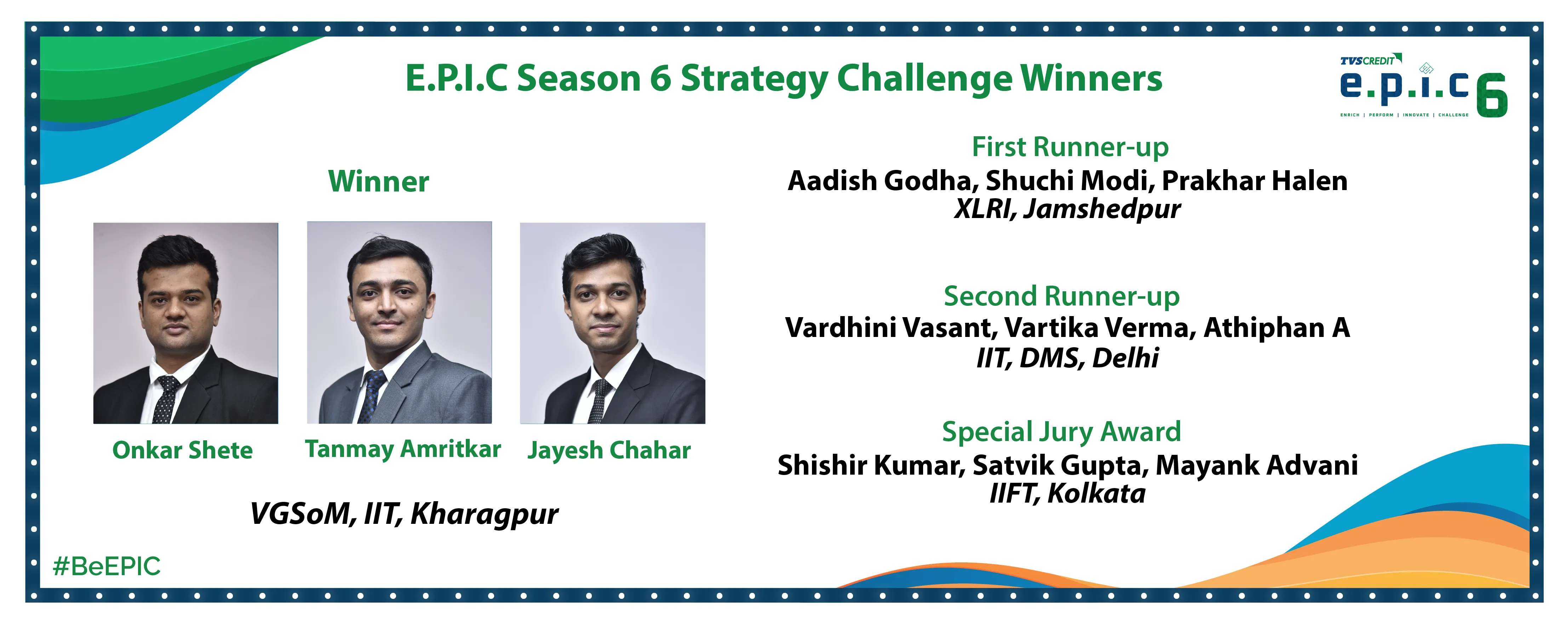 TVS Credit's E.P.I.C. Campus Challenge Witnessed The Best Of The Best ...